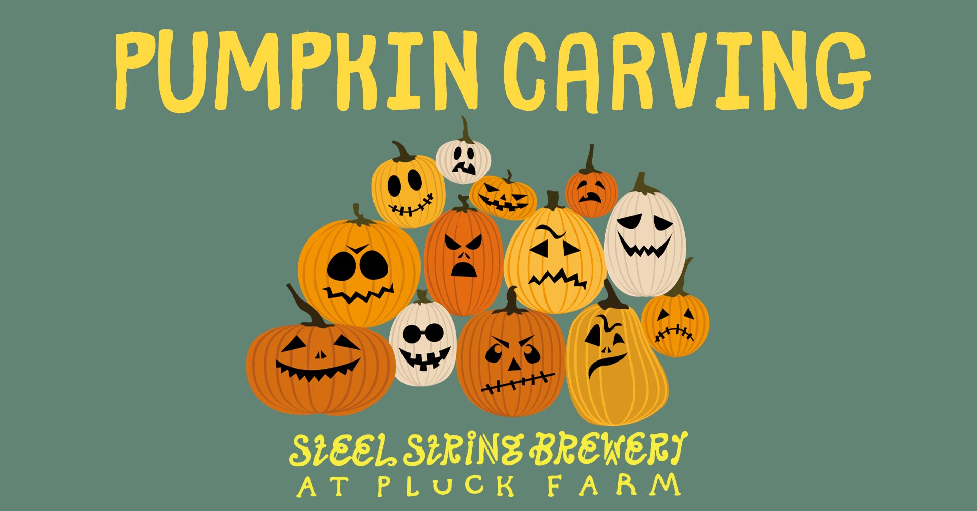 Pumpkin Carving at Pluck Farm | Steel String Brewery
